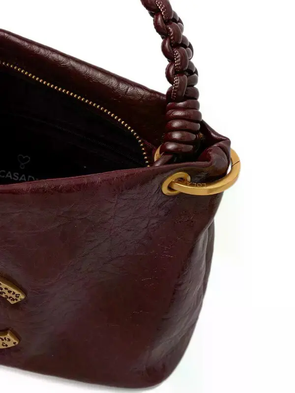 Lola Casademunt Small Braided-handle Logo-plaque Tote Bag