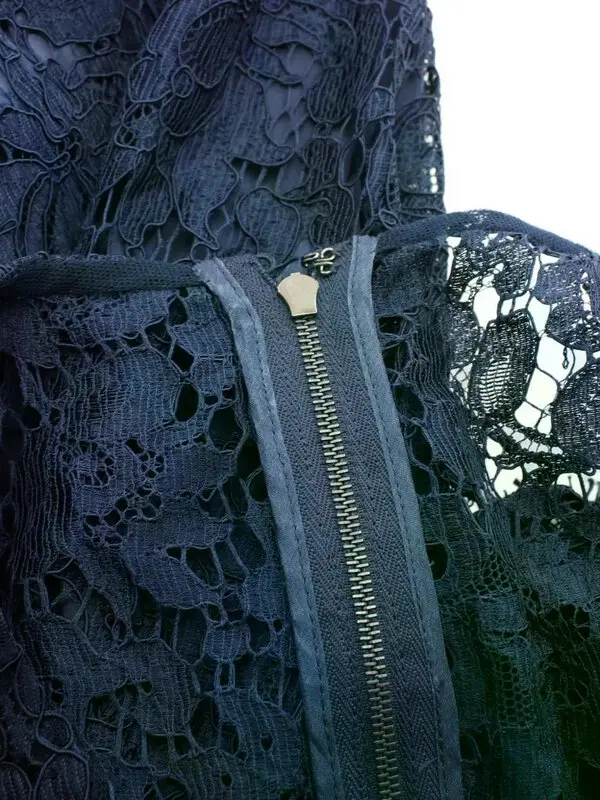 Dolce & Gabbana 2010s Lace-detail Midi Dress