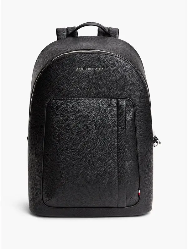 Tommy Hilfiger Pebbled Dome Backpack - Black