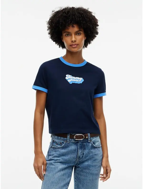 Tommy Hilfiger Puff Print Ringer T-shirt