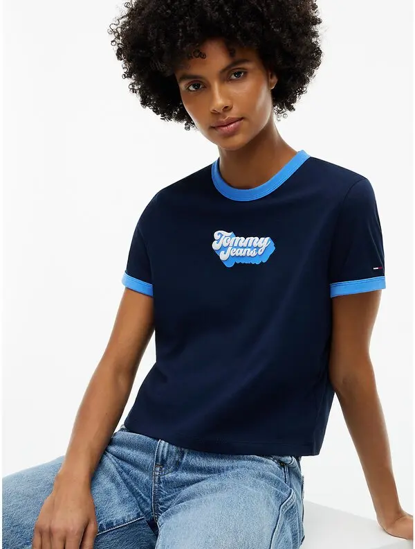 Tommy Hilfiger Puff Print Ringer T-shirt