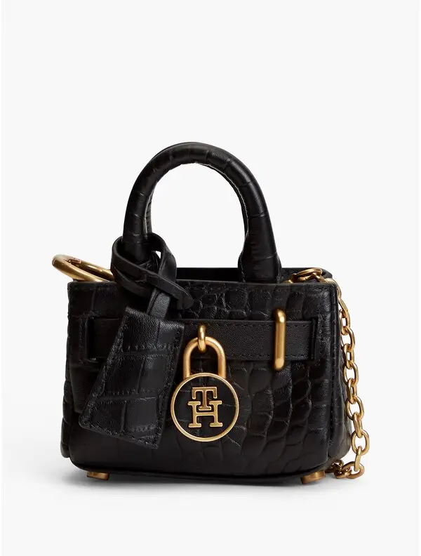 Tommy Hilfiger Croc-embossed Leather Ultra-mini Bag