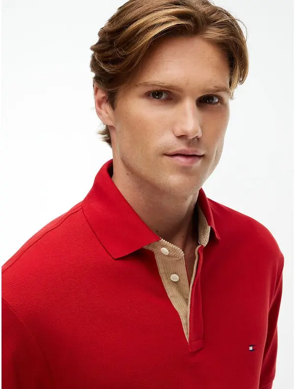 Tommy Hilfiger Classic Fit Corduroy Accent Polo