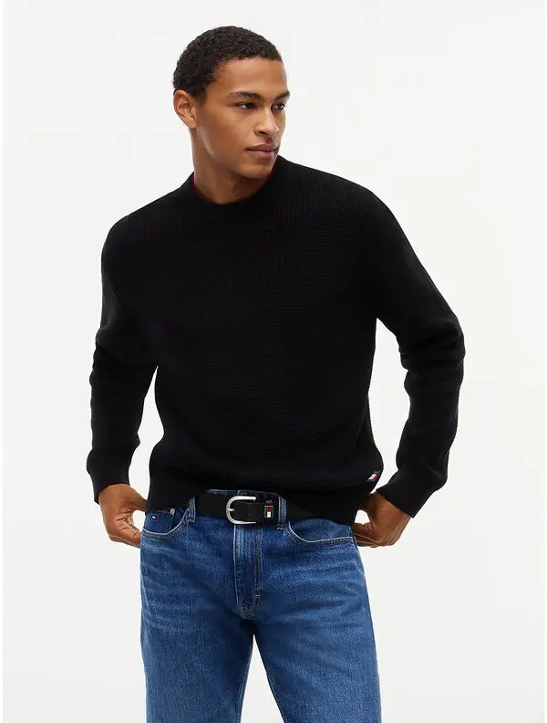 Tommy Hilfiger Waffled Crewneck Sweater