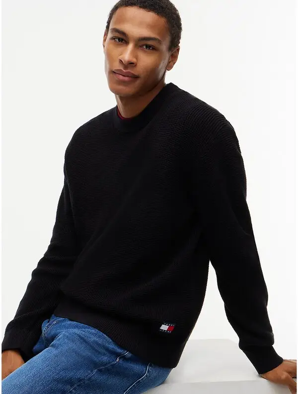 Tommy Hilfiger Waffled Crewneck Sweater