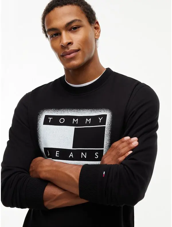 Tommy Hilfiger Spray Paint Flag Sweatshirt