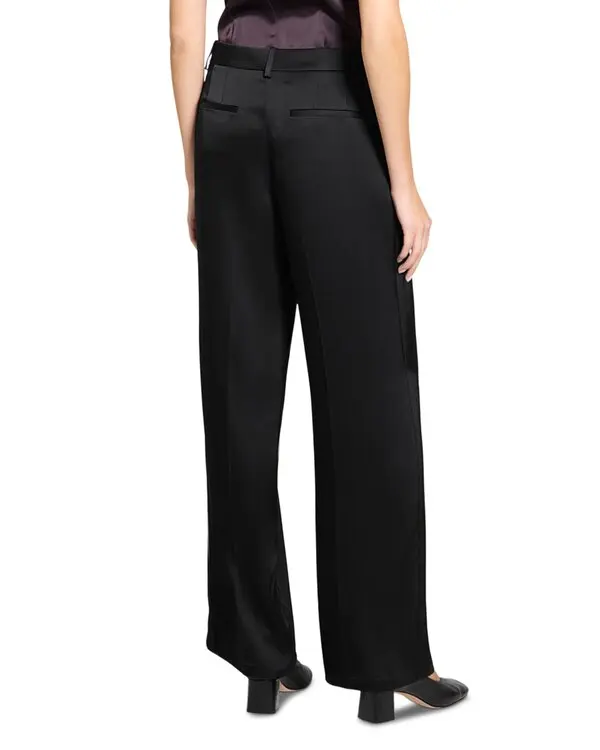 Theory Classic Satin Straight Pants