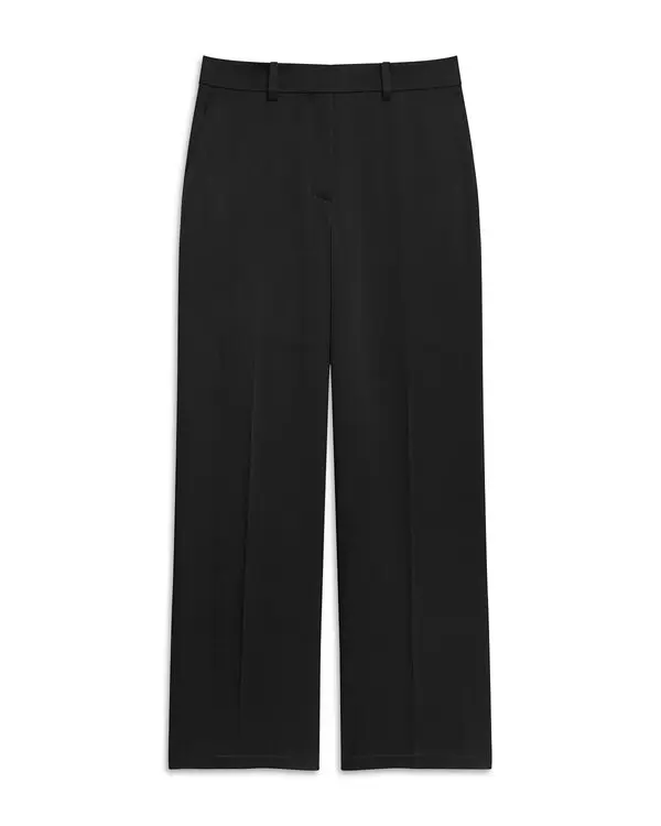 Theory Classic Satin Straight Pants