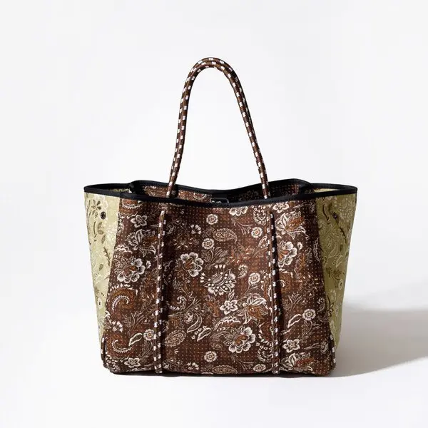 POP UPS BRAND Everyday Tote Paisley Cocoa