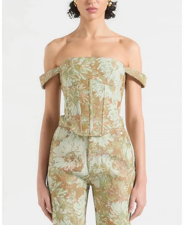Manière De Voir Bonnie Jacquard Corset Top