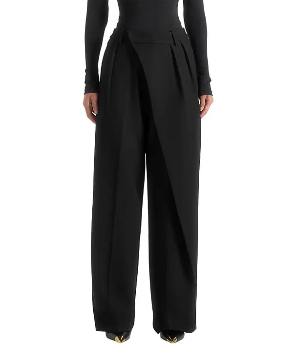 Manière De Voir Colette Tailored Wrap Pleat Trousers