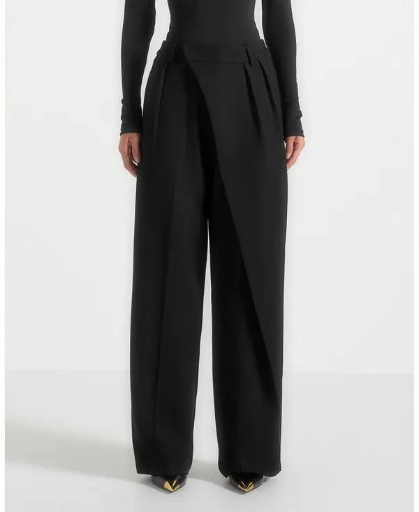 Manière De Voir Colette Tailored Wrap Pleat Trousers