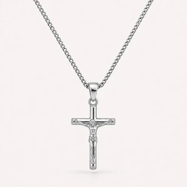 OUTRAGE LONDON Crucifix Cross Necklace Pendant