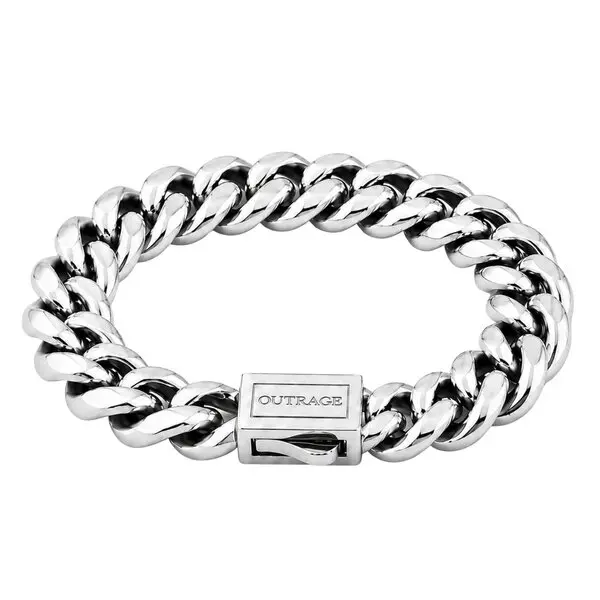 OUTRAGE LONDON Chunky Cuban Chain Bracelet