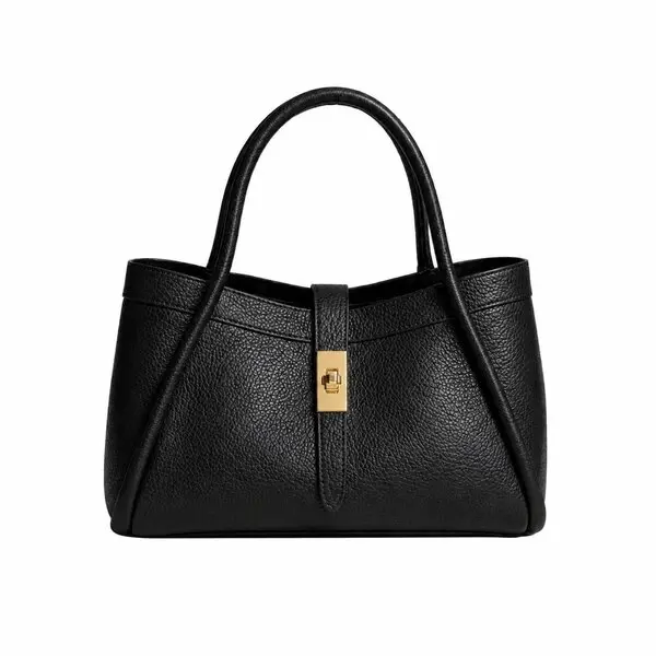BETSY & FLOSS Adria Leather Handbag - Black