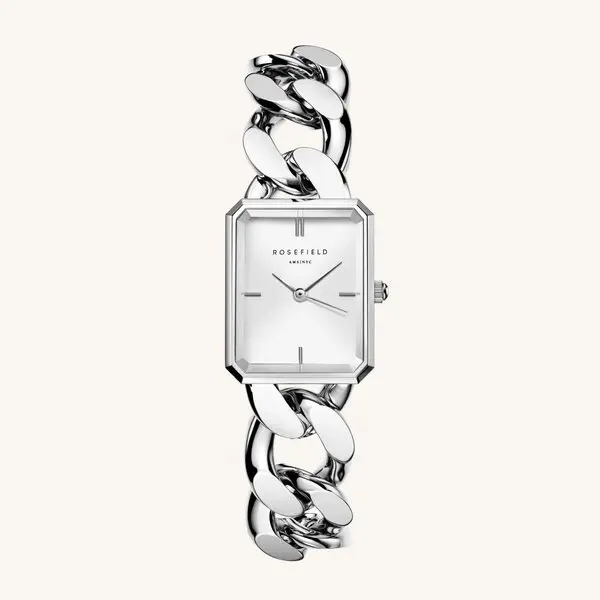ROSEFIELD Octagon Xs Ladies Chain Watch Studio Edition White Dial