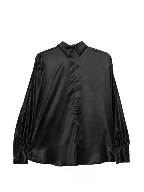 STYLAND Kimono-sleeve Satin Shirt