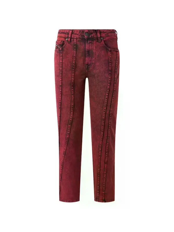 DIESEL® Acid-wash Straight-leg Jeans