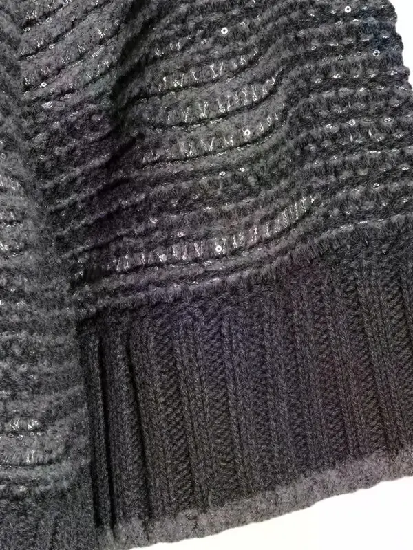 Fabiana Filippi Sequin-embellished High-neck Sweater