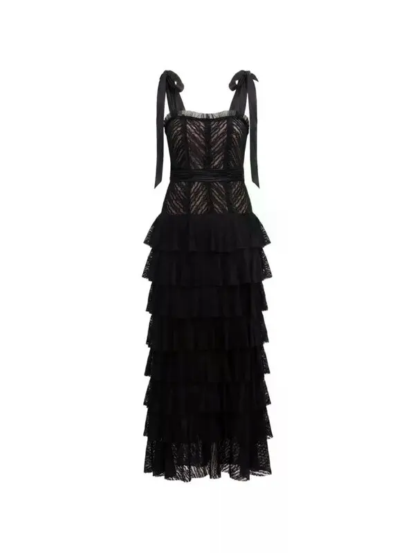 Cinq À Sept Sabrina Lace Nini Tiered Maxi Dress