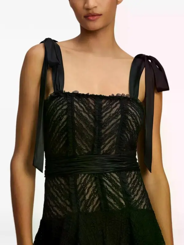 Cinq À Sept Sabrina Lace Nini Tiered Maxi Dress