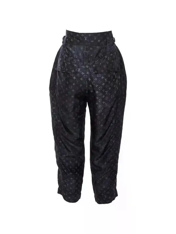 LOUIS VUITTON Monogram-print Tapered Trousers