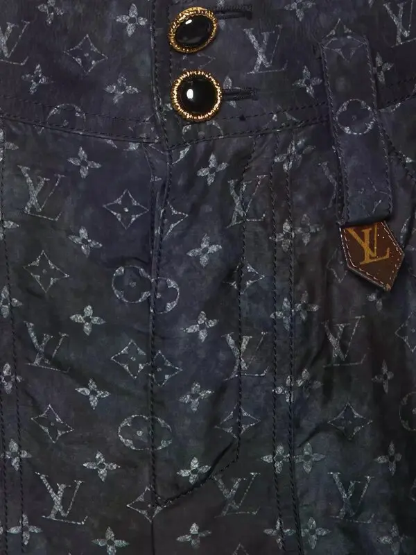 LOUIS VUITTON Monogram-print Tapered Trousers