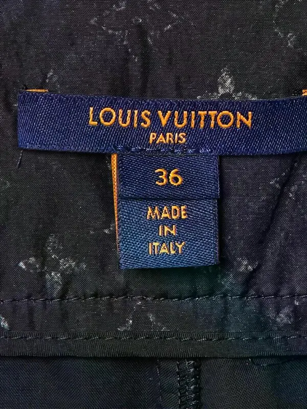 LOUIS VUITTON Monogram-print Tapered Trousers