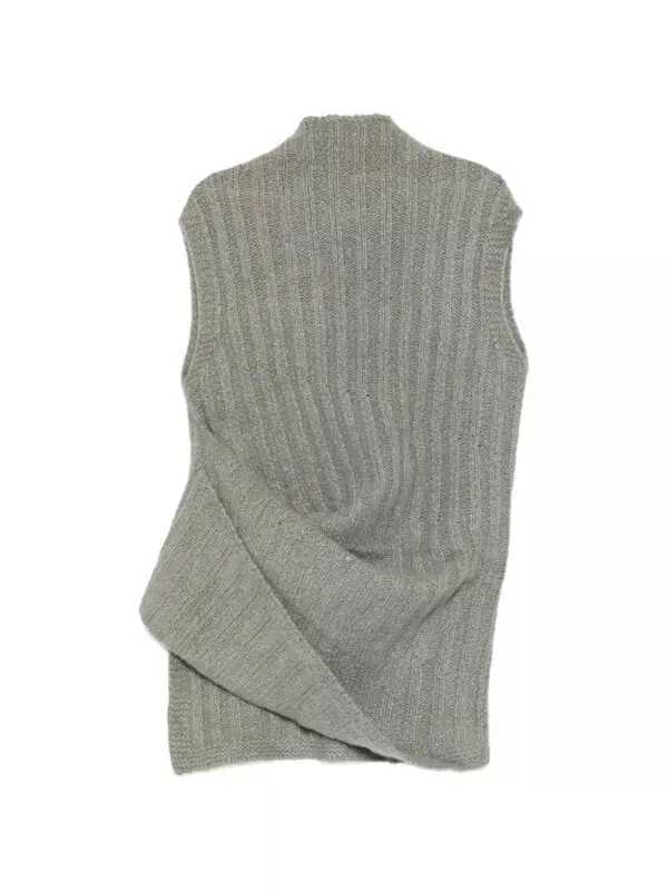 Rick Owens Ribbed-knit Sleeveless Sweater