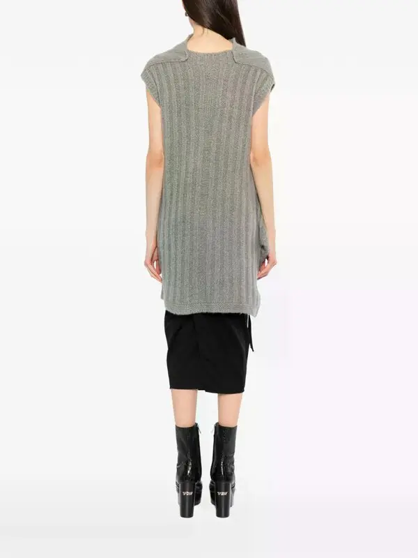 Rick Owens Ribbed-knit Sleeveless Sweater