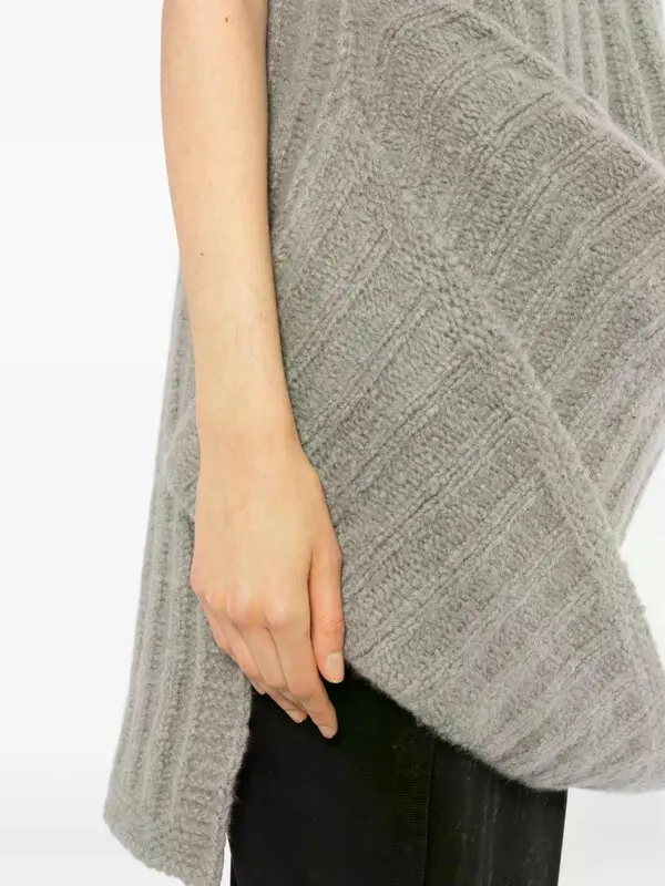 Rick Owens Ribbed-knit Sleeveless Sweater
