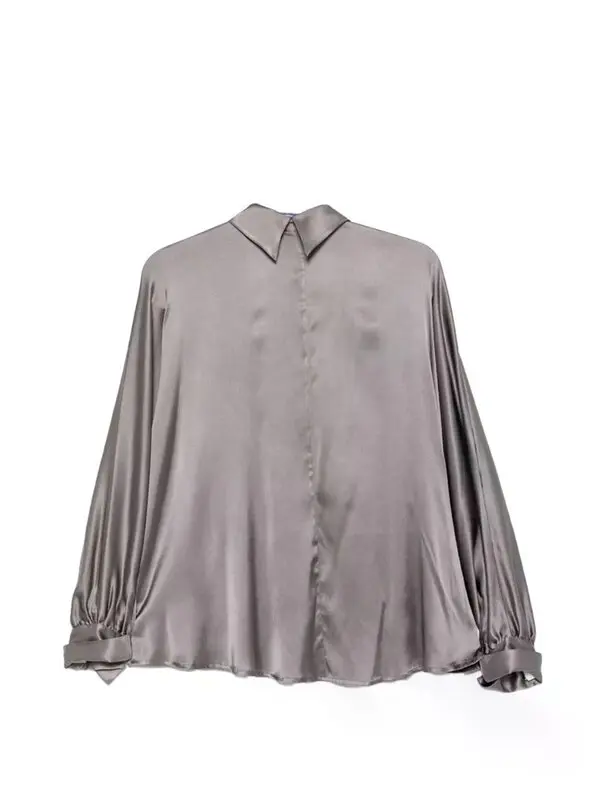 STYLAND Kimono-sleeve Satin Shirt
