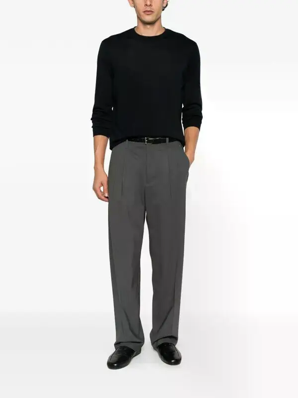 Emporio Armani Logo-patch Crew-neck Sweater
