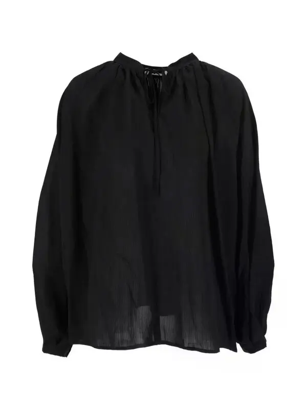 ELEH Tie-neck Gathered Blouse