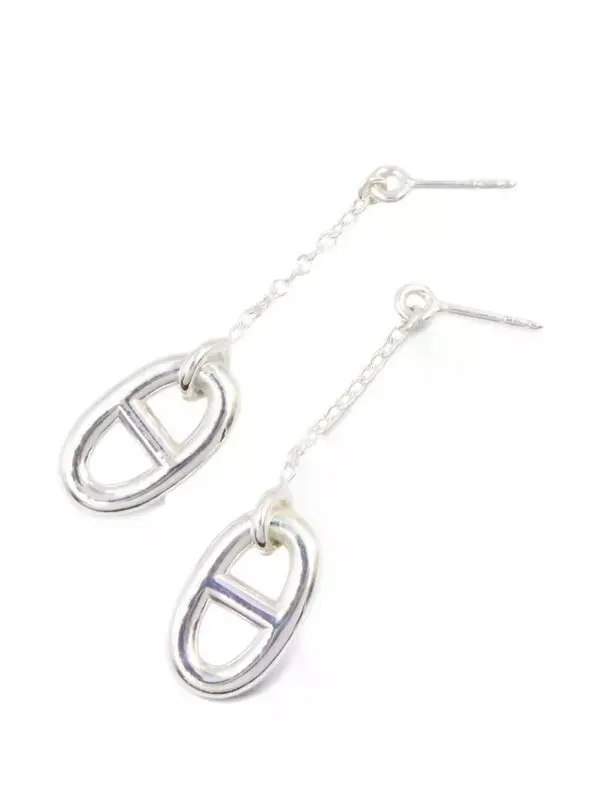 Hermès 2010 Farandole Drop Earrings - Silver