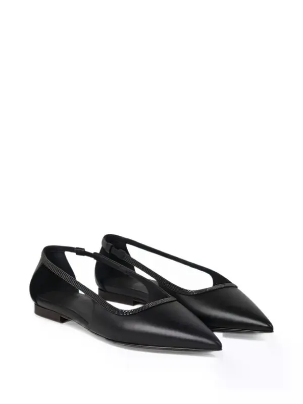 Brunello Cucinelli Pointed-toe Ballet Flats