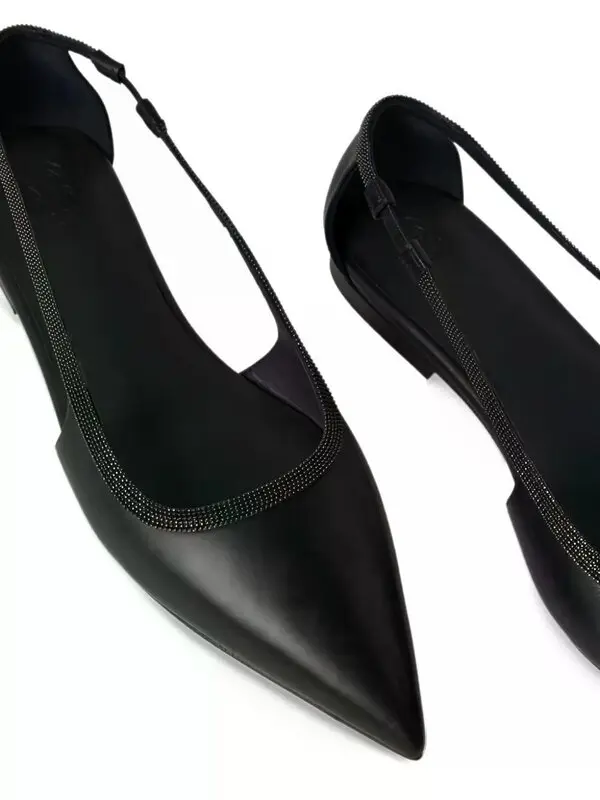 Brunello Cucinelli Pointed-toe Ballet Flats