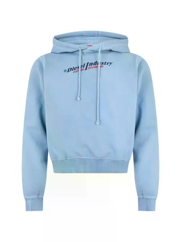 DIESEL® Cropped Logo-print Hoodie