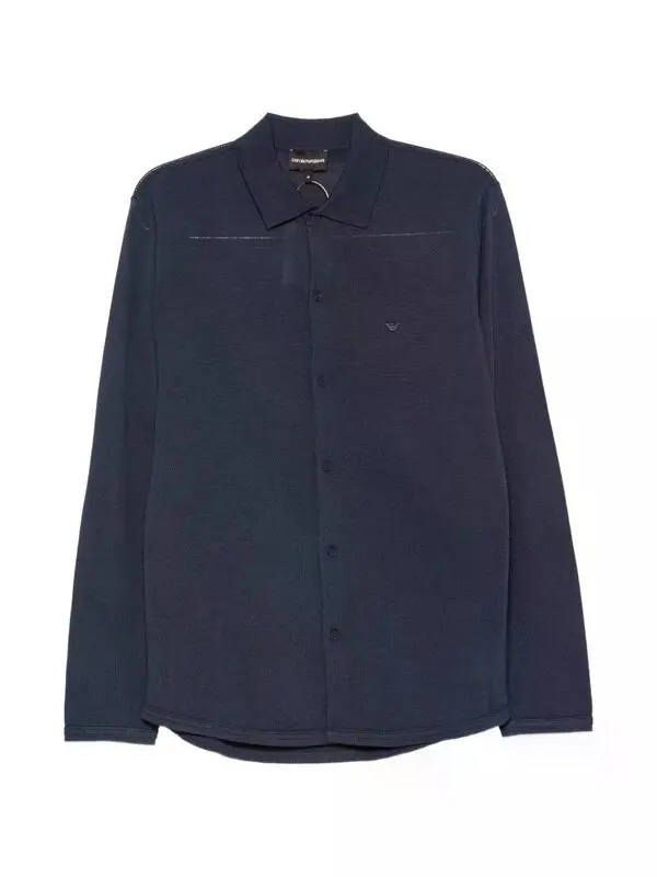 Emporio Armani Logo-embroidered Button-up Cardigan