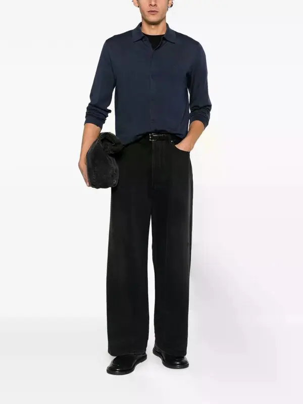 Emporio Armani Logo-embroidered Button-up Cardigan