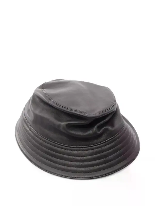 Hermès 2010s Serie Button Leather Bucket Hat