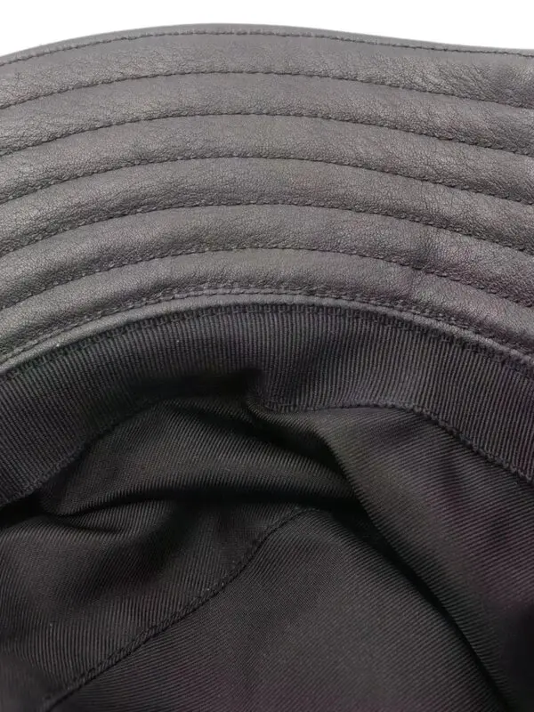 Hermès 2010s Serie Button Leather Bucket Hat