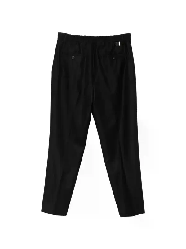 LOW BRAND Pleated Tapered Trousers