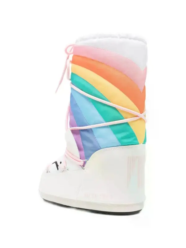 Moon Boot Icon Unicorn Rainbow-print Lace-up Boots