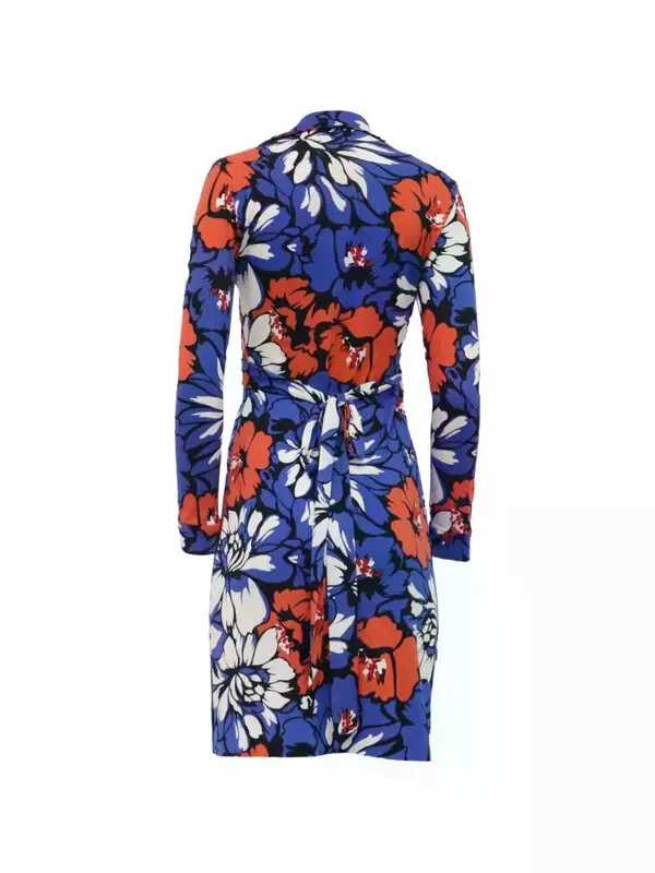 Diane Von Furstenberg Floral-print Wrap Dress - Blue