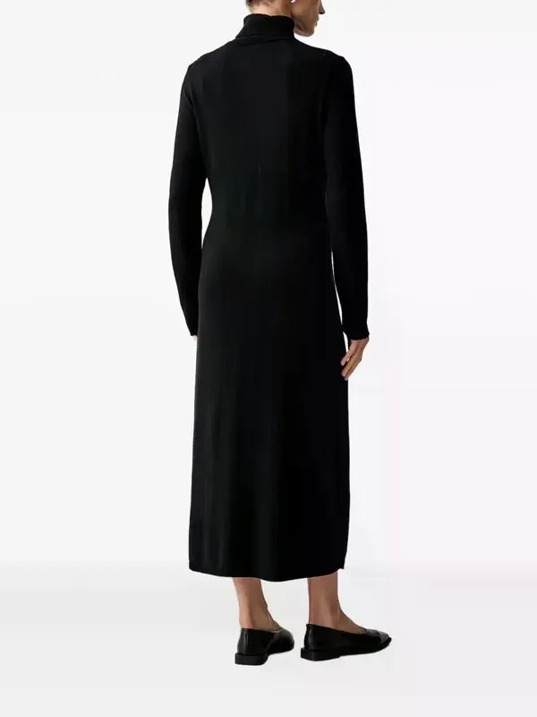 Marc O'polo Roll-neck Knitted Midi Dress