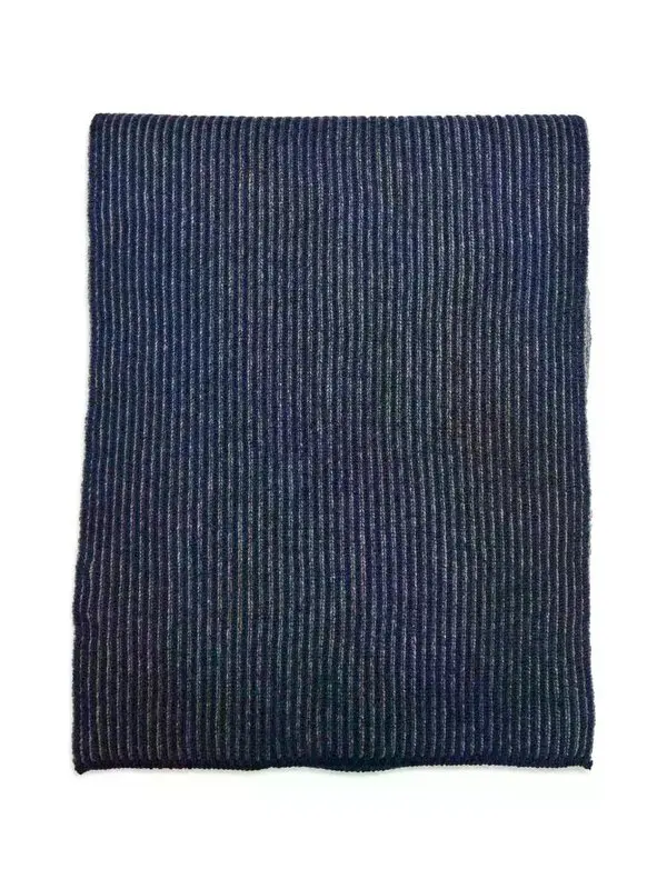 Brunello Cucinelli Cashmere English Rib Vanisé Knit Scarf