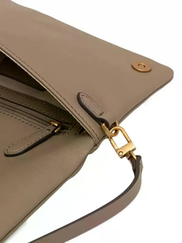 Pinko Love Bag Click Soft Horizontal Mini Small Crossbody Clutch In Leather