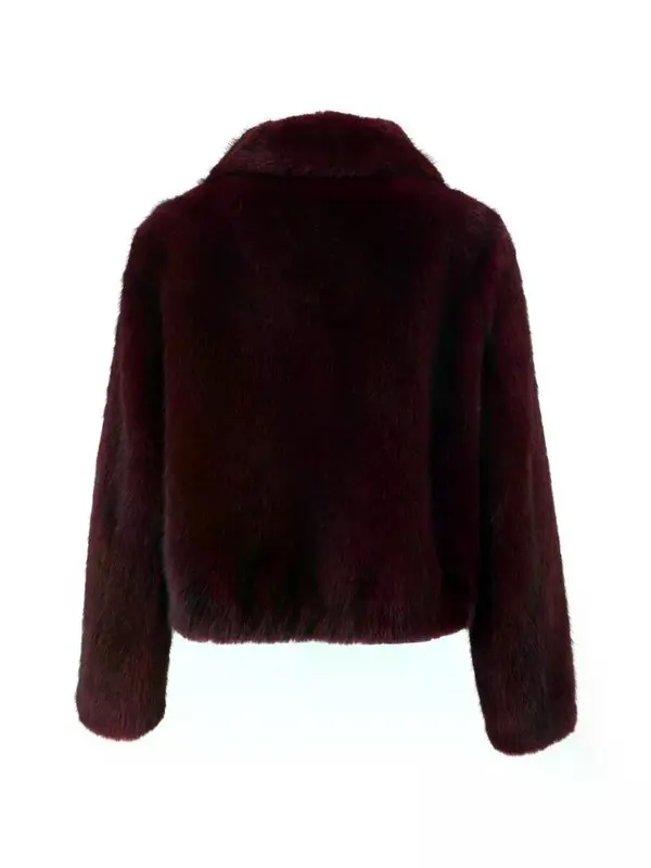 DROWS Faux-fur Front-flap-pockets Jacket