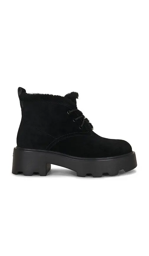 Tory Burch Desert Shearling Boot In Black - Perfect Black